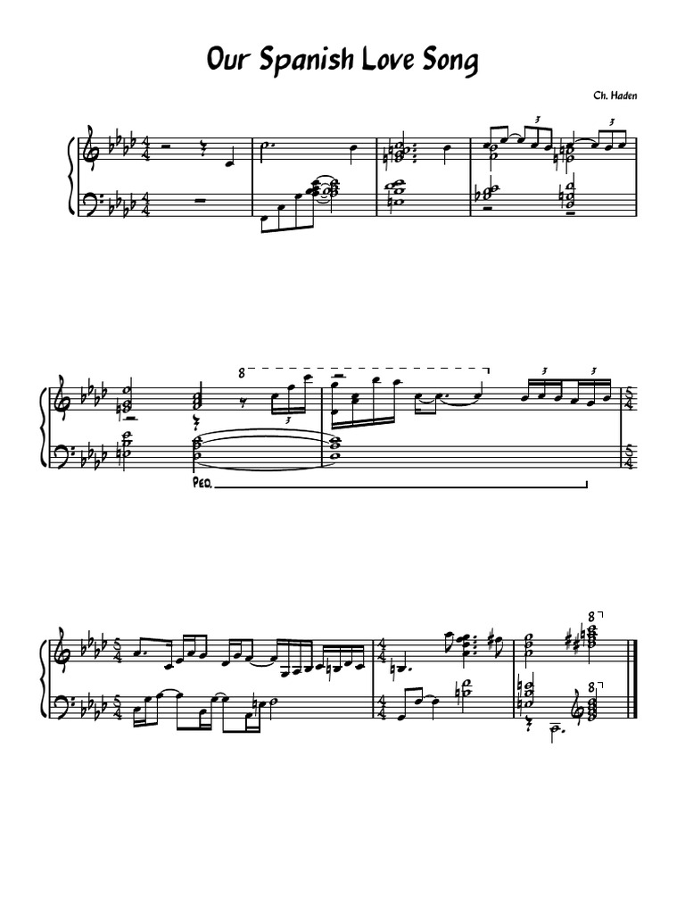 Our Spanish Love Song | PDF