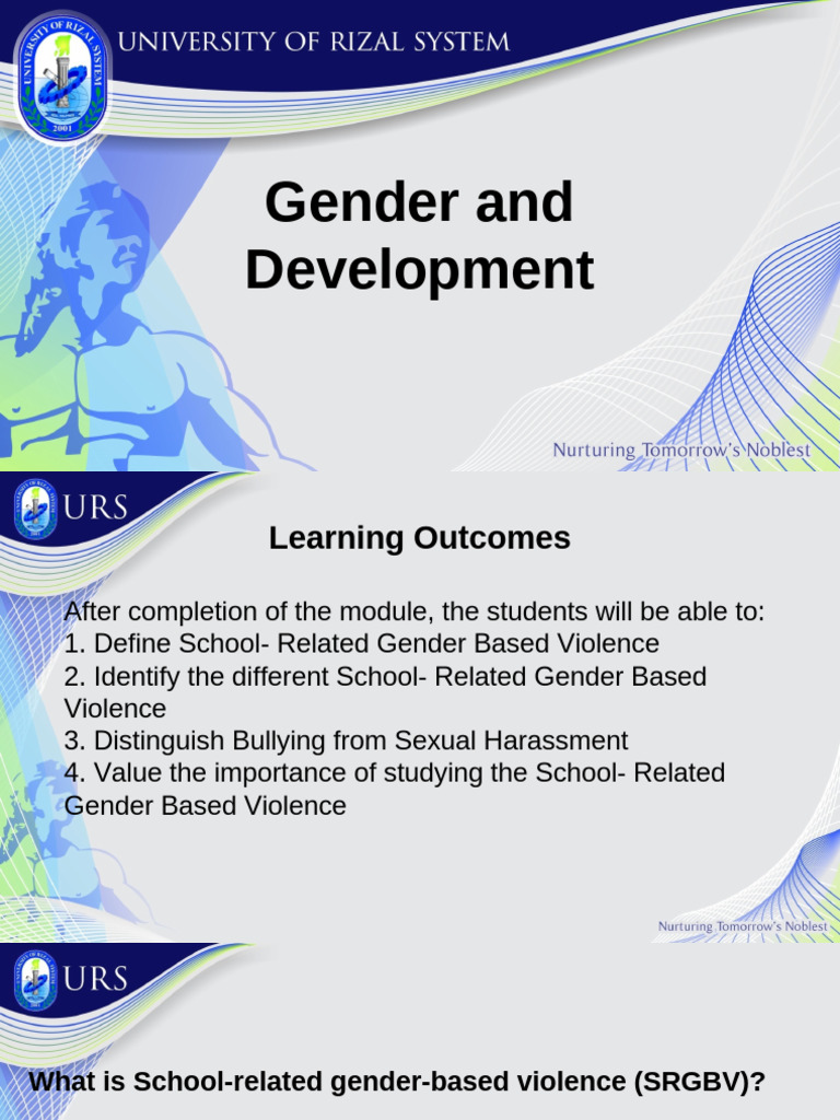 Gender and Development | PDF | Bullying | Sexual Harassment