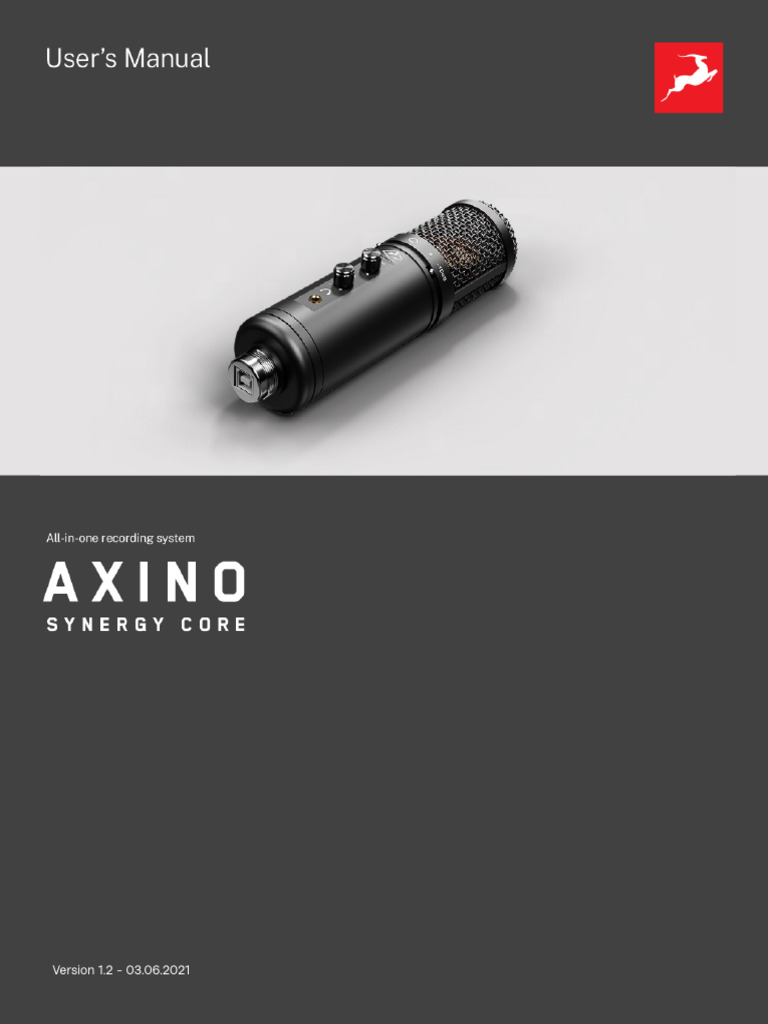 Axino Synergy Core User Manual | PDF | Computing | Computer Engineering