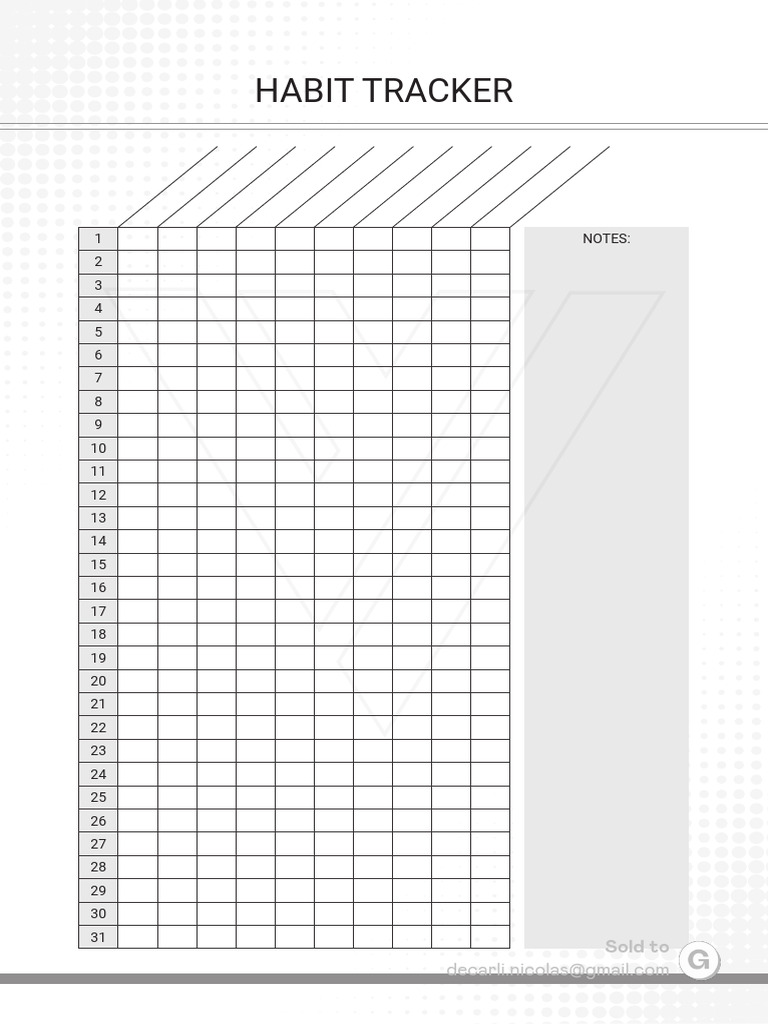 Habit Tracker | PDF