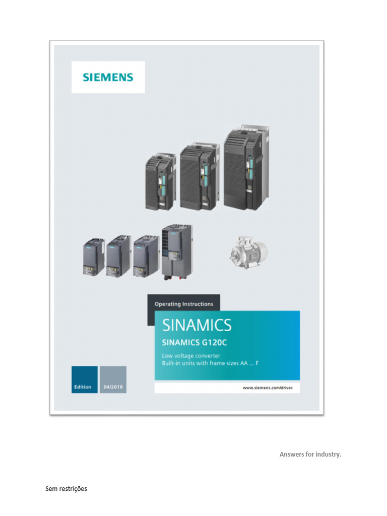 Novo Manual Dos Parâmetros Do g120c - Clientes | PDF | Engenharia da ...
