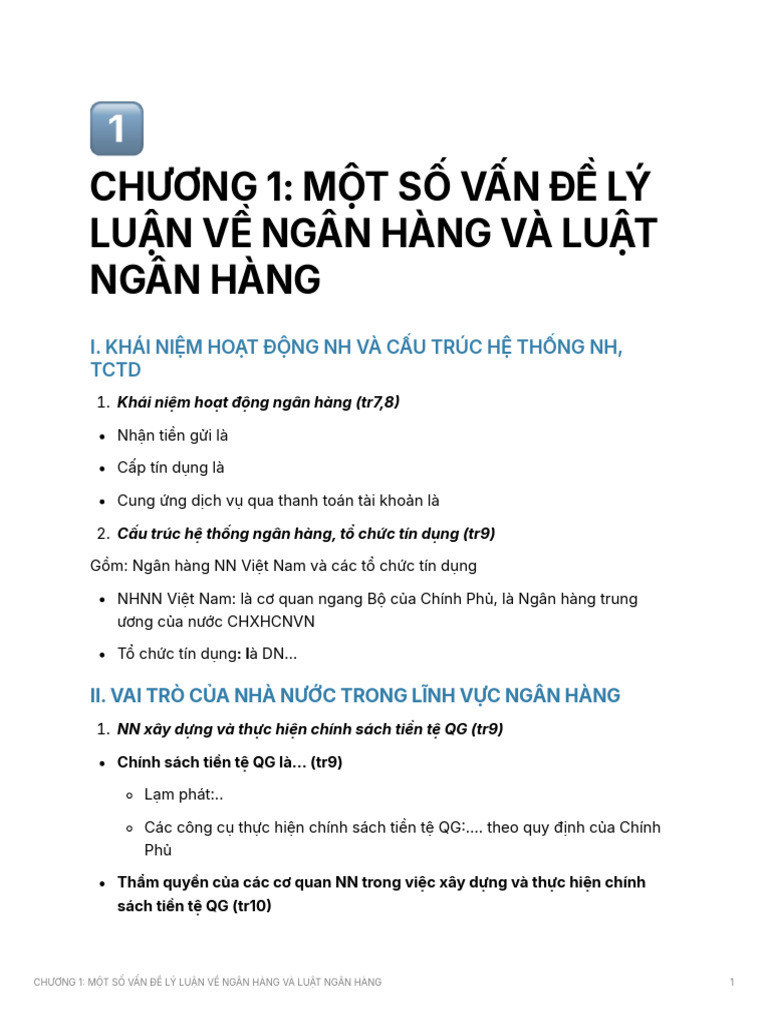 Chương 1 LNH | PDF