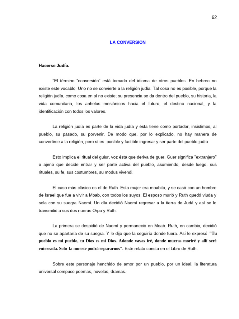 La Conversion | PDF | Conversión religiosa | Rut (figura bíblica)