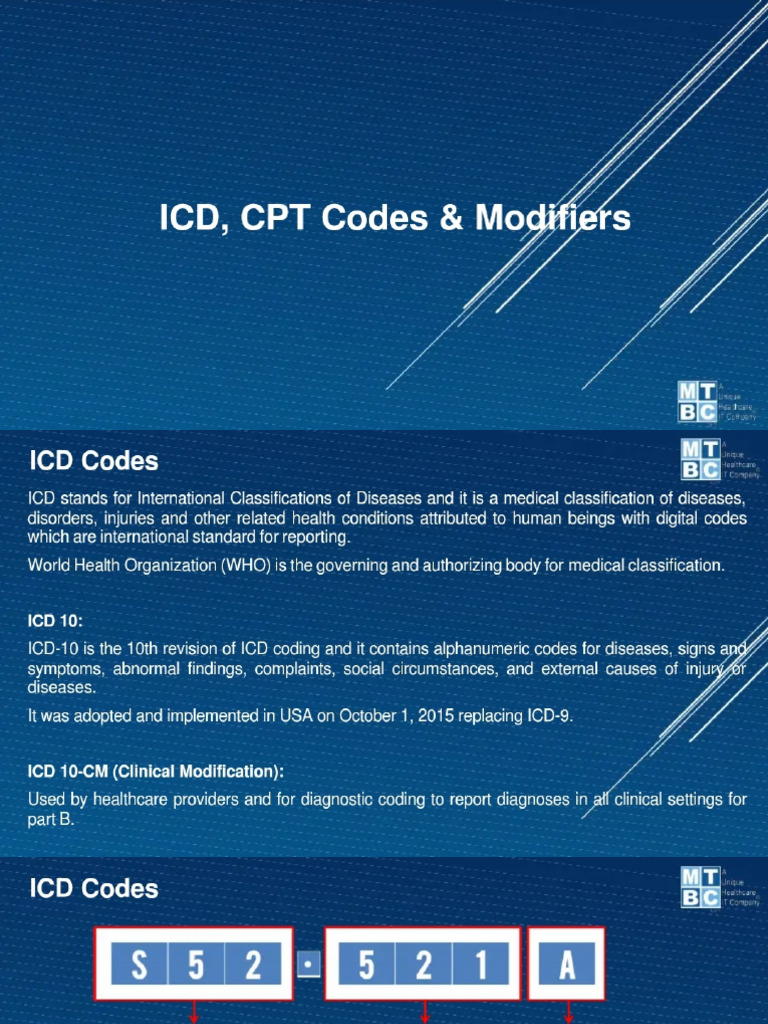 Medical Billing CPT's & Modifiers | PDF