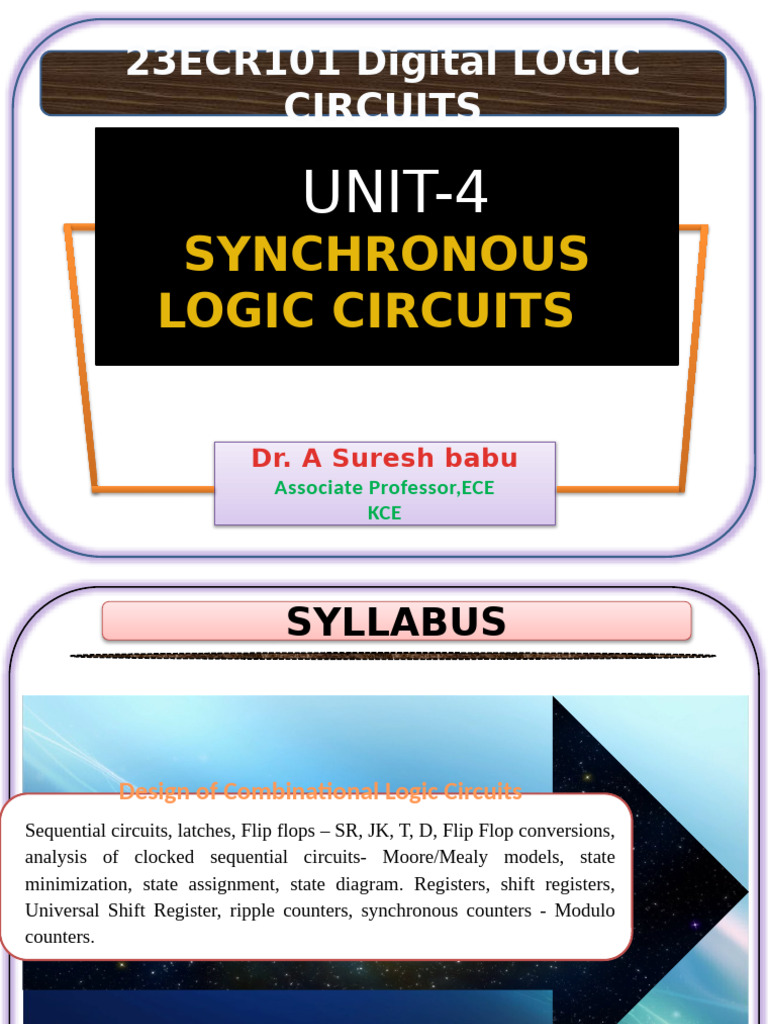 Unit 4_ecxept Counters | PDF | Digital Electronics | Computing