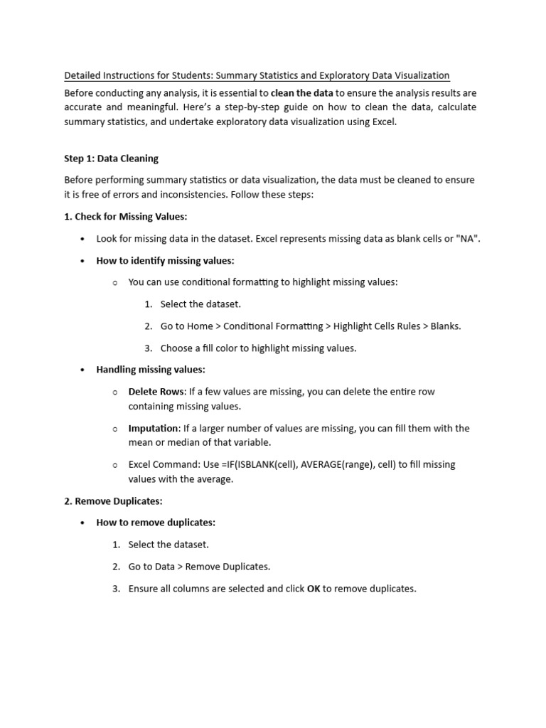Data Cleaning process (1) | PDF | Statistical Analysis | Teaching ... Data Cleaning process (1) | PDF | Statistical Analysis | Teaching ...