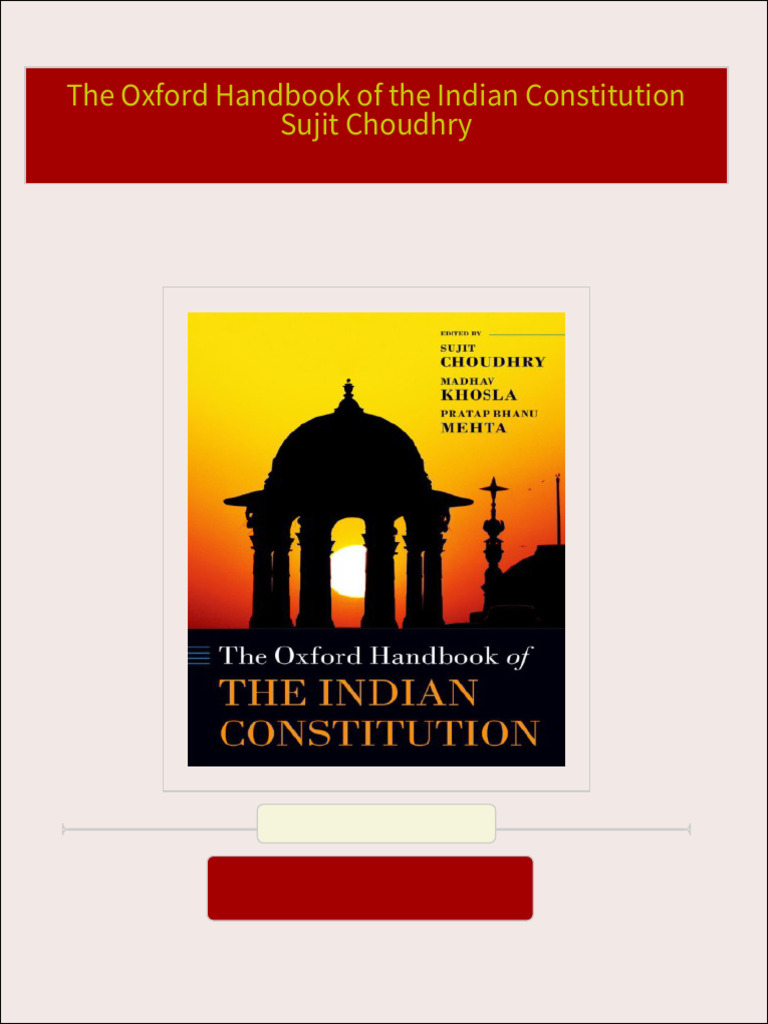 Full Download The Oxford Handbook of The Indian Constitution Sujit ...