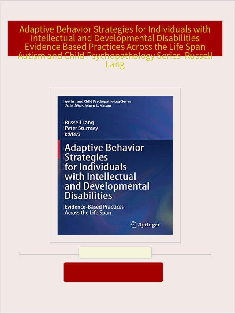 Adaptive Behavior Strategies for Individuals with Intellectual and ...