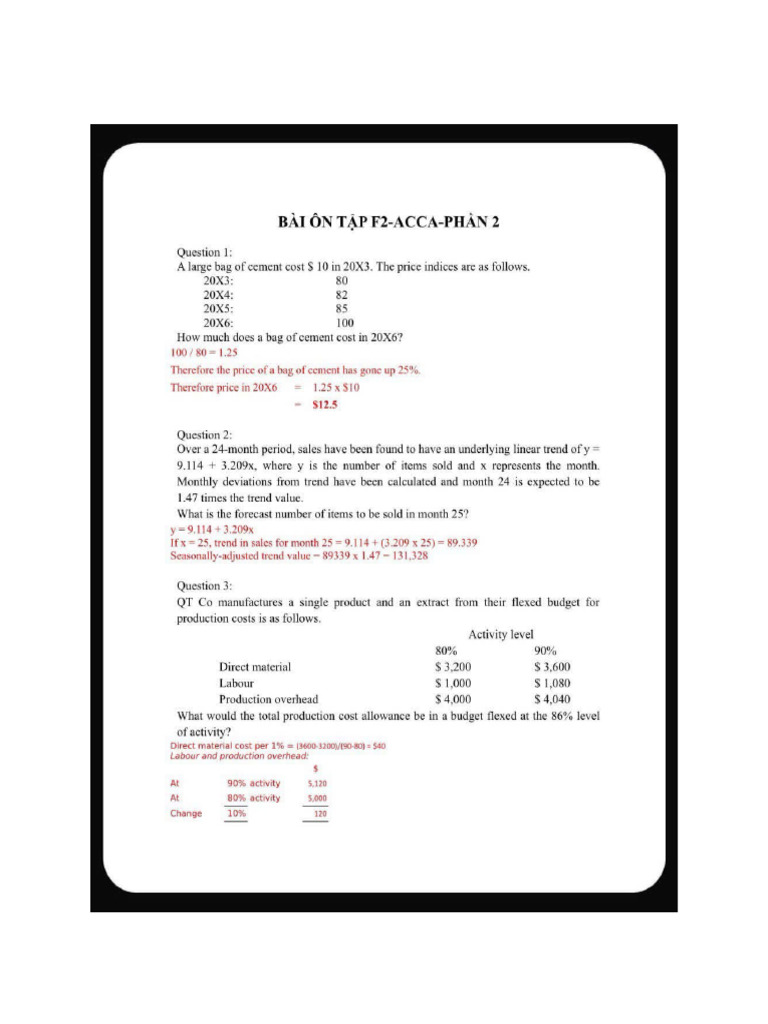 Acca f2 | PDF