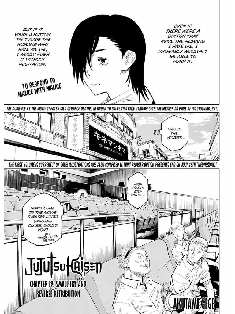 Jujutsu Kaisen Chapter 19 | PDF