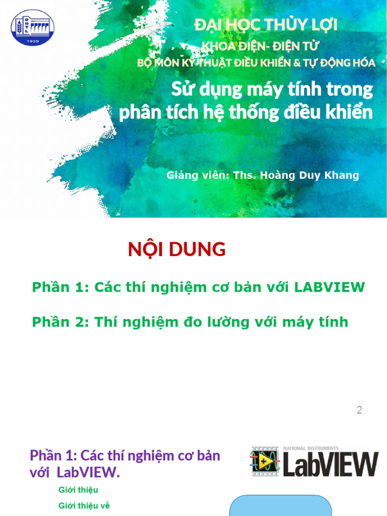 211021 - bài giảng Labview | PDF