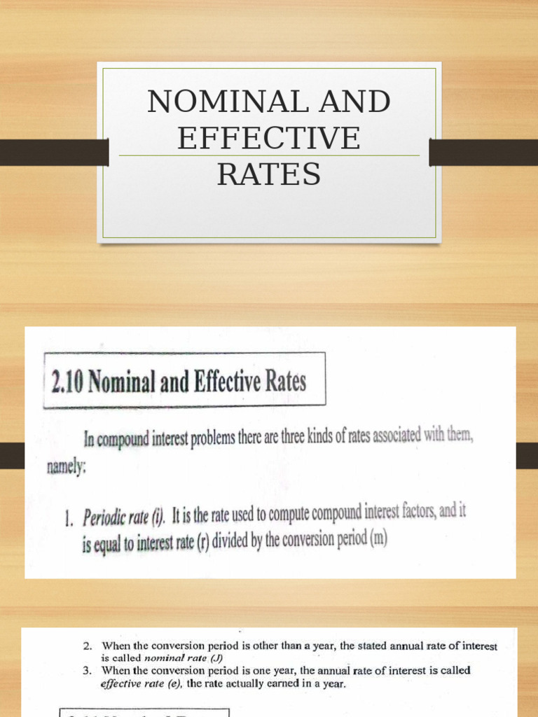 Nominal and Effective Rates 2 | PDF