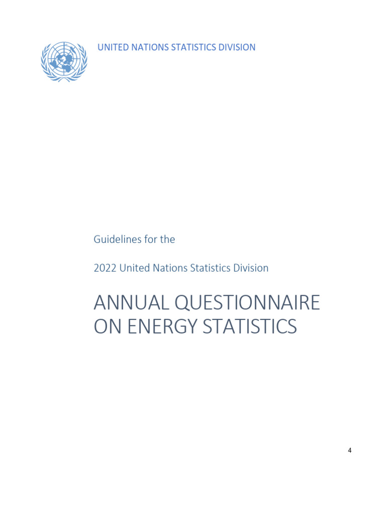 Energy Questionnaire Guidelines | PDF | Natural Gas | Petroleum
