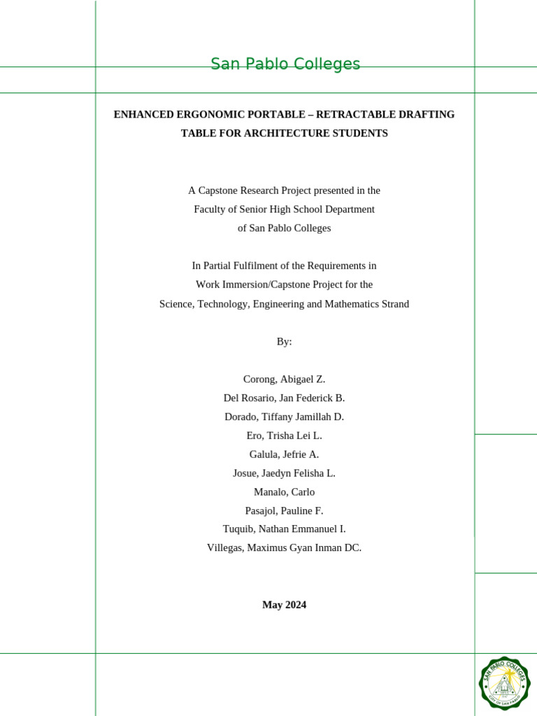Ergonomic Portable Drafting Table Design | PDF | Cost Of Living | Human ...