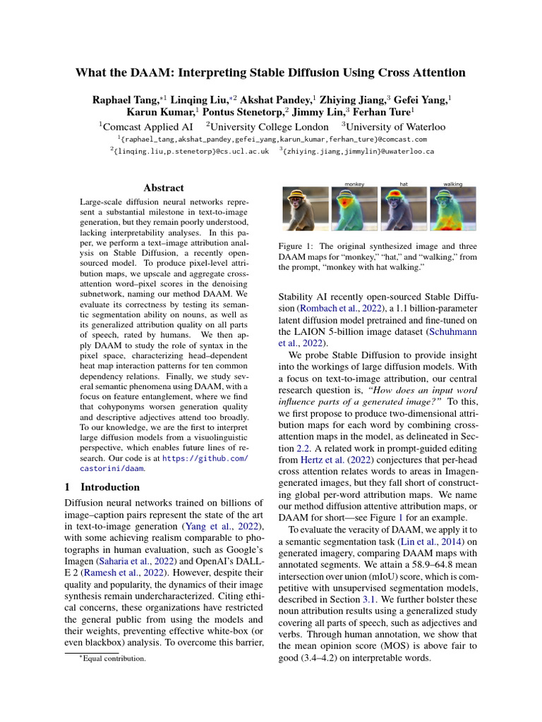 What The Daam Interpreting Stable Diffusion Using Cross Attention Pdf