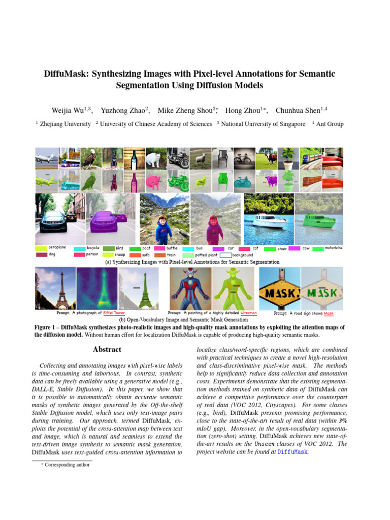 DiffuMask Synthesizing Images With Pixel-Level Annotations For Semantic ...