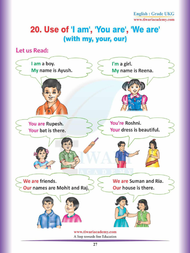 KG English Book 5 | PDF
