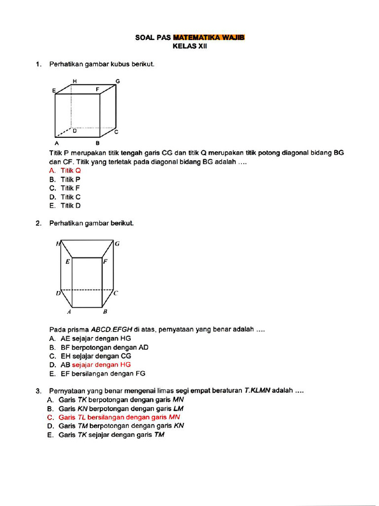 MTK Wajib 2023 | PDF