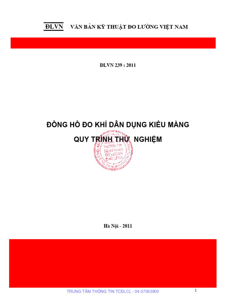 NGH O Khí Dân D NG Ki U Màng Quy Trình TH Nghi M: V NB NK THU T OL NG Vi T Nam | PDF