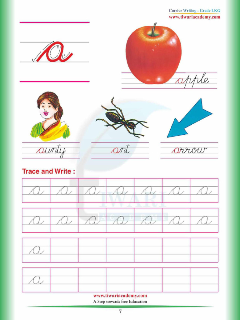 KG English Cursive Writing 2 | PDF