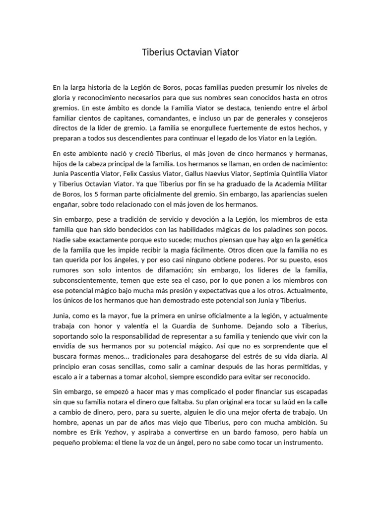 Tiberius Octavian Viator | PDF