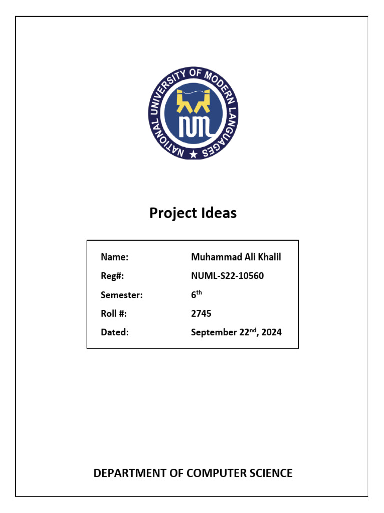 FYP Project Ideas | PDF | Augmented Reality | Virtual Reality