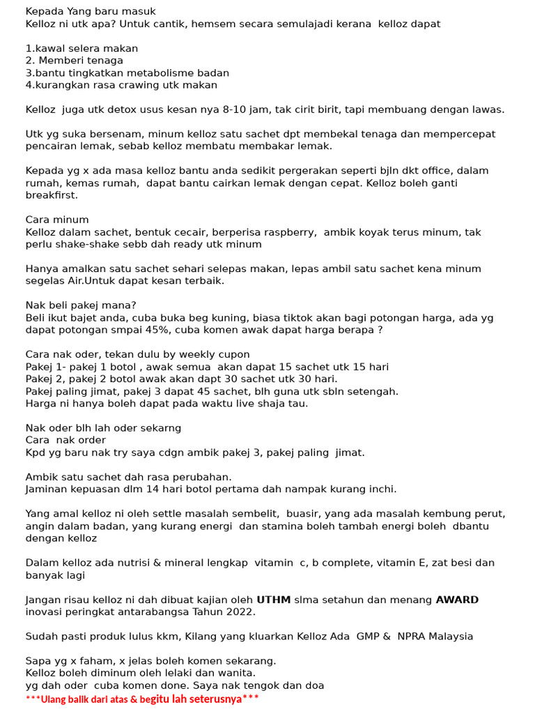 Ringkasan Skrip Live Tiktok 2 | PDF