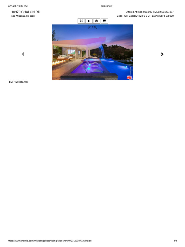 CHALON RD Ceiling Pool Waterfall | PDF