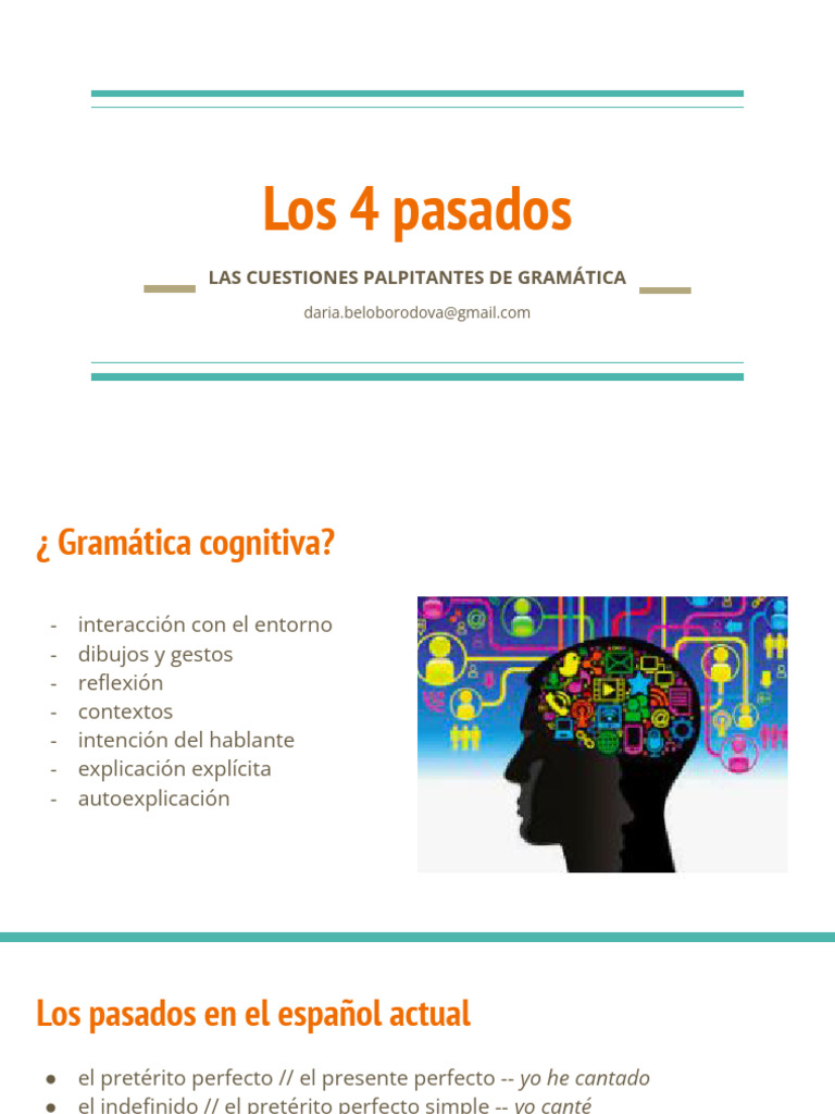 Gramática del pasado en español | PDF | Gramática | Lingüística