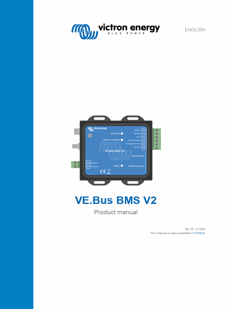 111619-VE Bus BMS V2 - Manual-PDF-En | PDF | Battery Charger | Direct ...