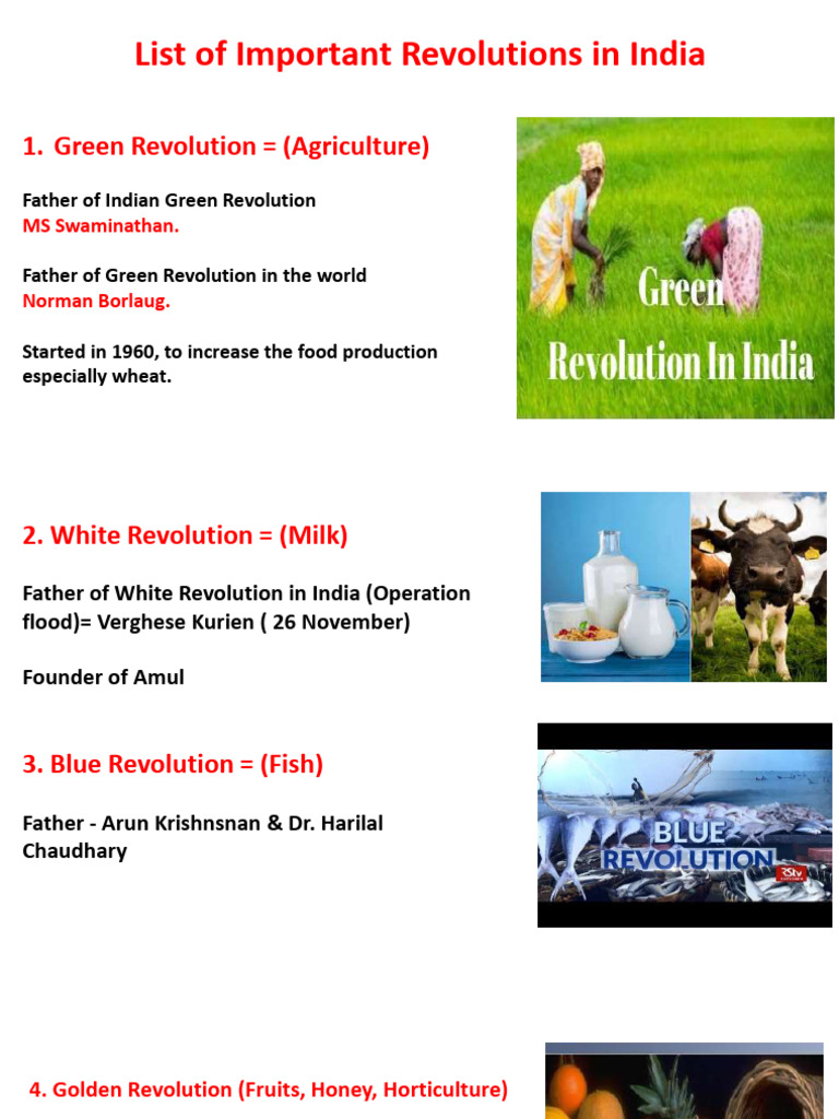 Important Revolutions of India | PDF