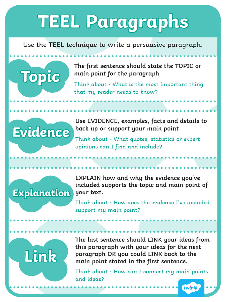 TEEL Paragraph Writing Guide | PDF
