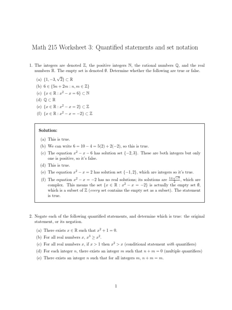 Worksheet #3 | PDF | Numbers | Integer