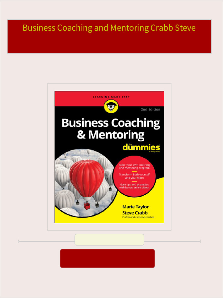 Instant ebooks textbook Business Coaching and Mentoring Crabb Steve ... Instant ebooks textbook Business Coaching and Mentoring Crabb Steve ...