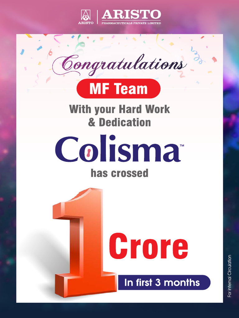 Colisma 1 Crore Circular | PDF
