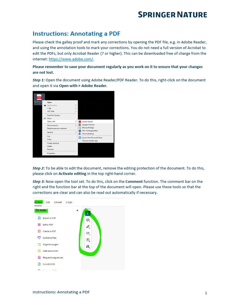 Instructions PDF Corrections | PDF | Software | Computing