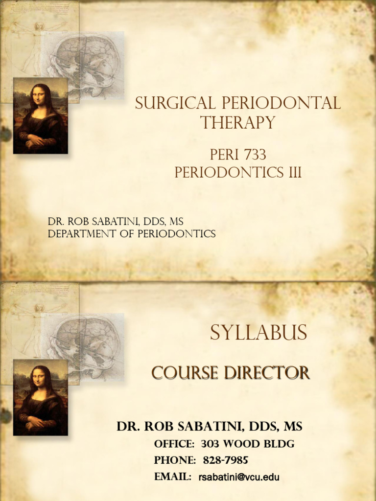 Lecture 1 - Course Intro - 2024 | PDF | Periodontology | Dentistry
