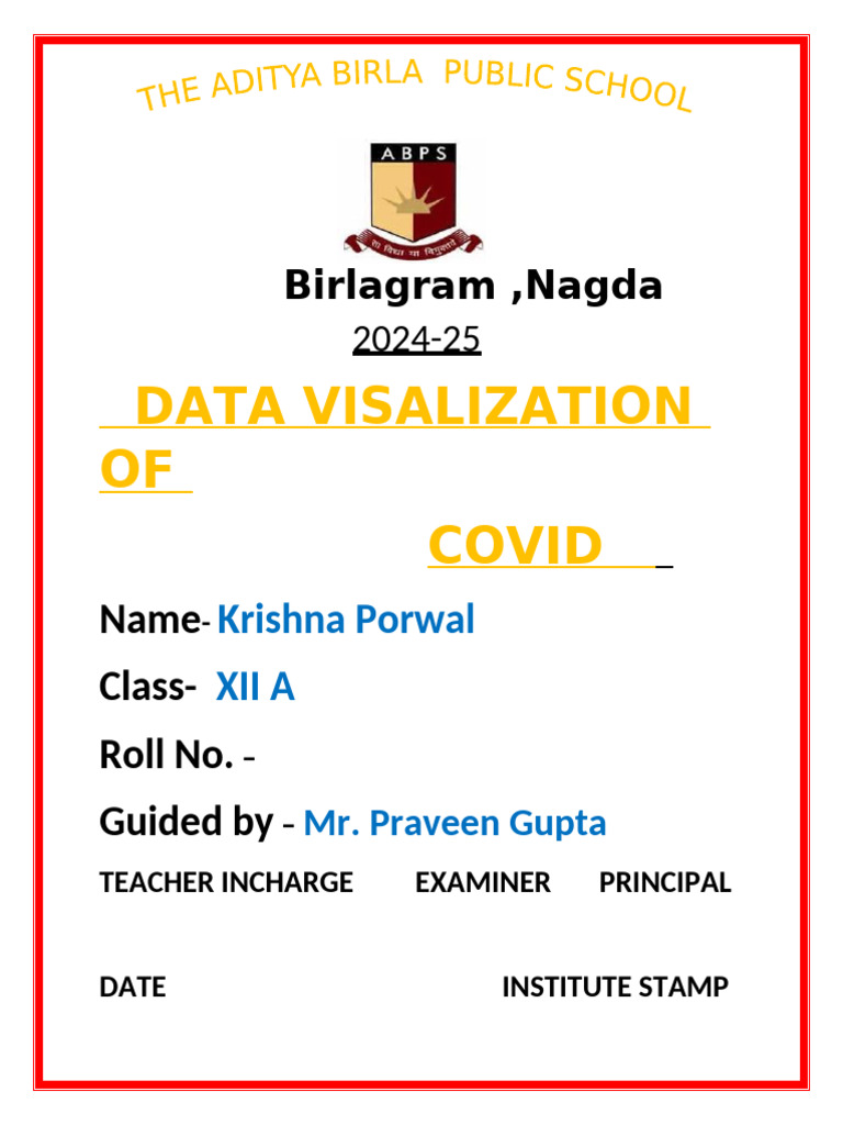 IP PROJECT FRONT PAGE | PDF