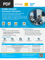 Code Unnati: Innovation Marathon 2025 | PDF | Science