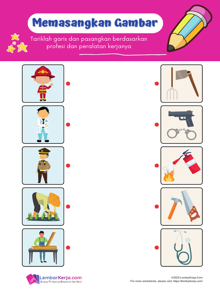Memasangkan Gambar Profesi dan Alat | PDF