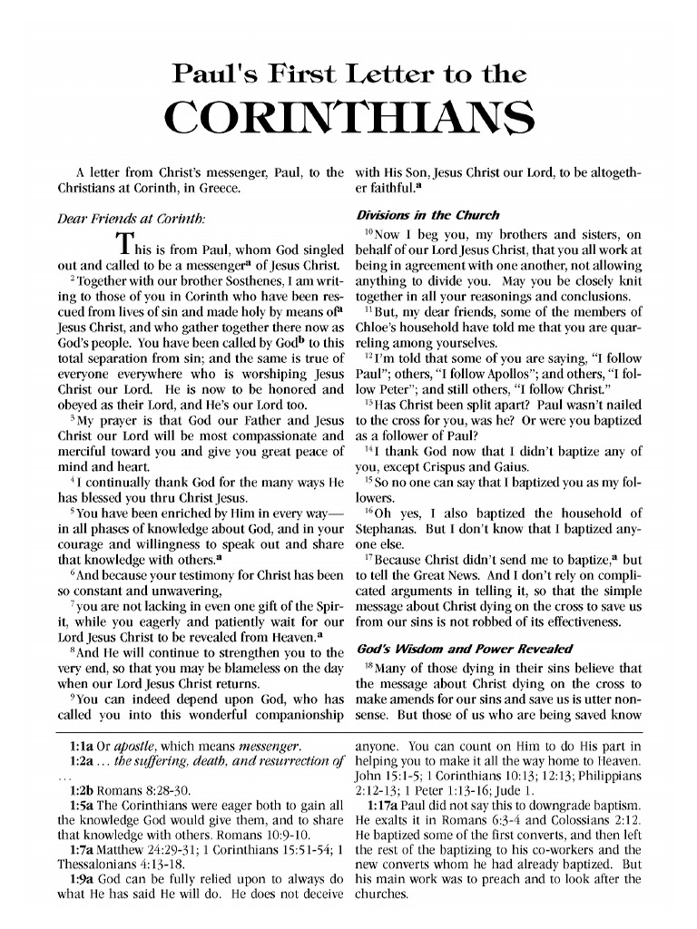 1 Corinthians | PDF