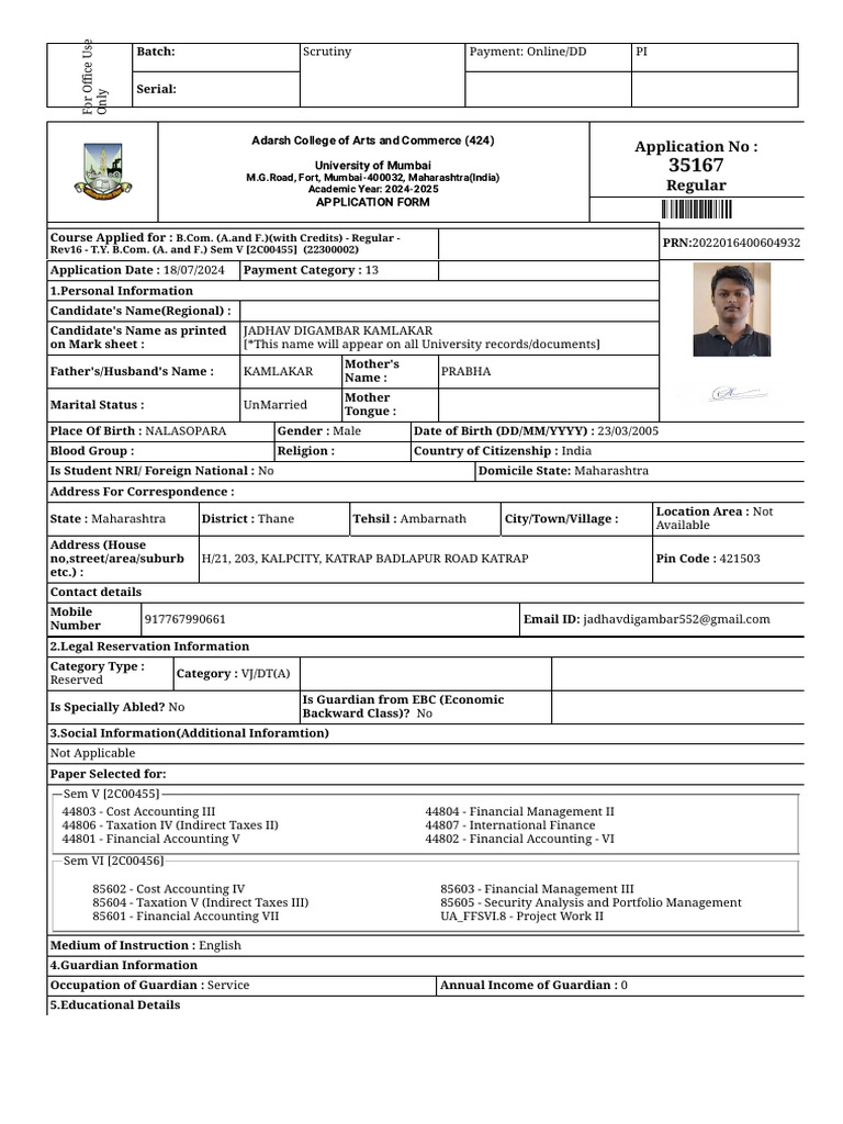 admission ty | PDF | Taxes | Accounting