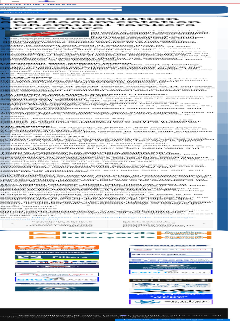 Cargo Calculations | PDF | Barrel (Unit) | Density
