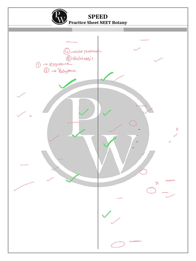 Cell Cycle & Cell Division : Speed Practice Sheet || Arjuna NEET 2.0 ...