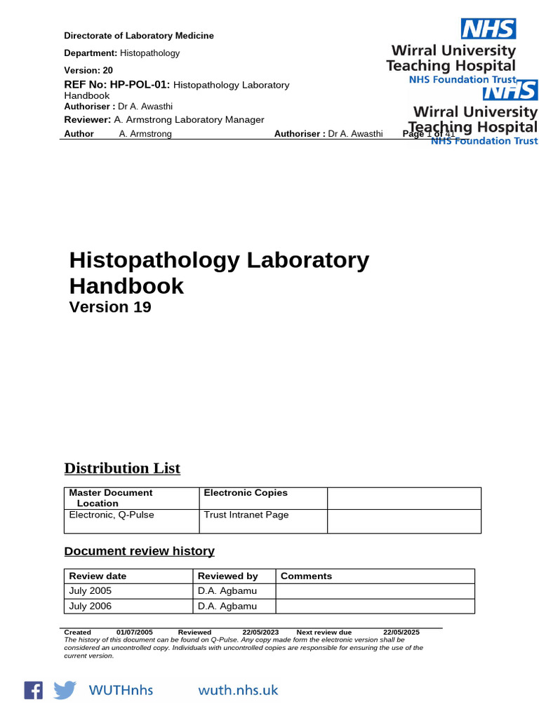 Hpol 01 User Handbook Version 20 | PDF | Clinical Medicine | Medical ...