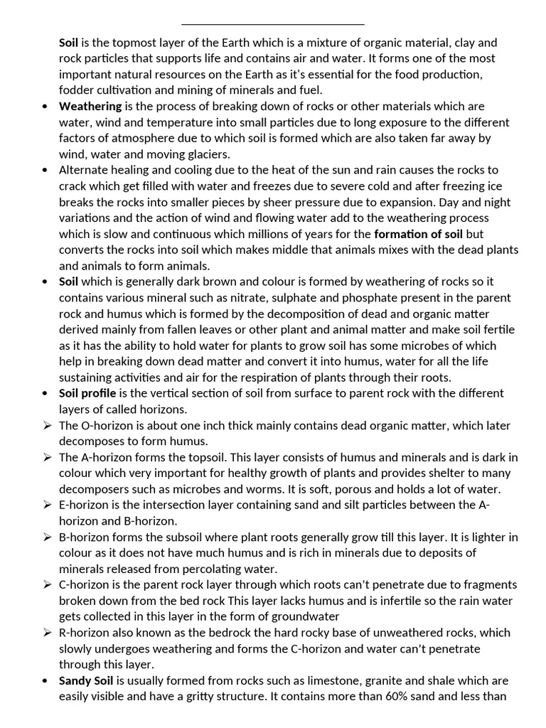 Chapter 9 Soil A Natural Resource | PDF | Soil | Clay