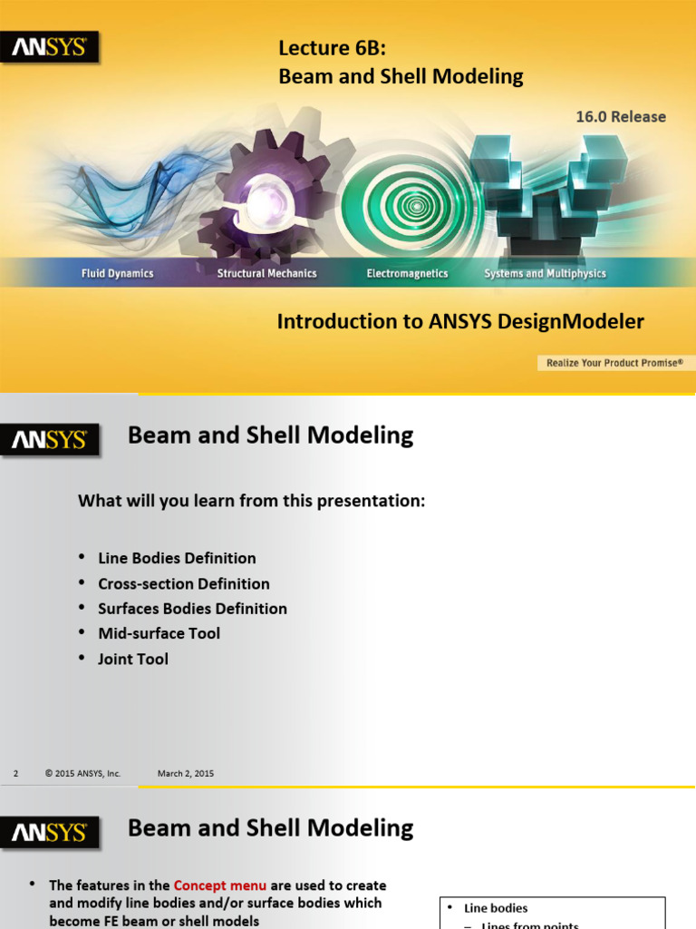 DM-Intro 16.0 L06B Beam and Shell Modeling for CFD | PDF | Mathematical Concepts | Geometry