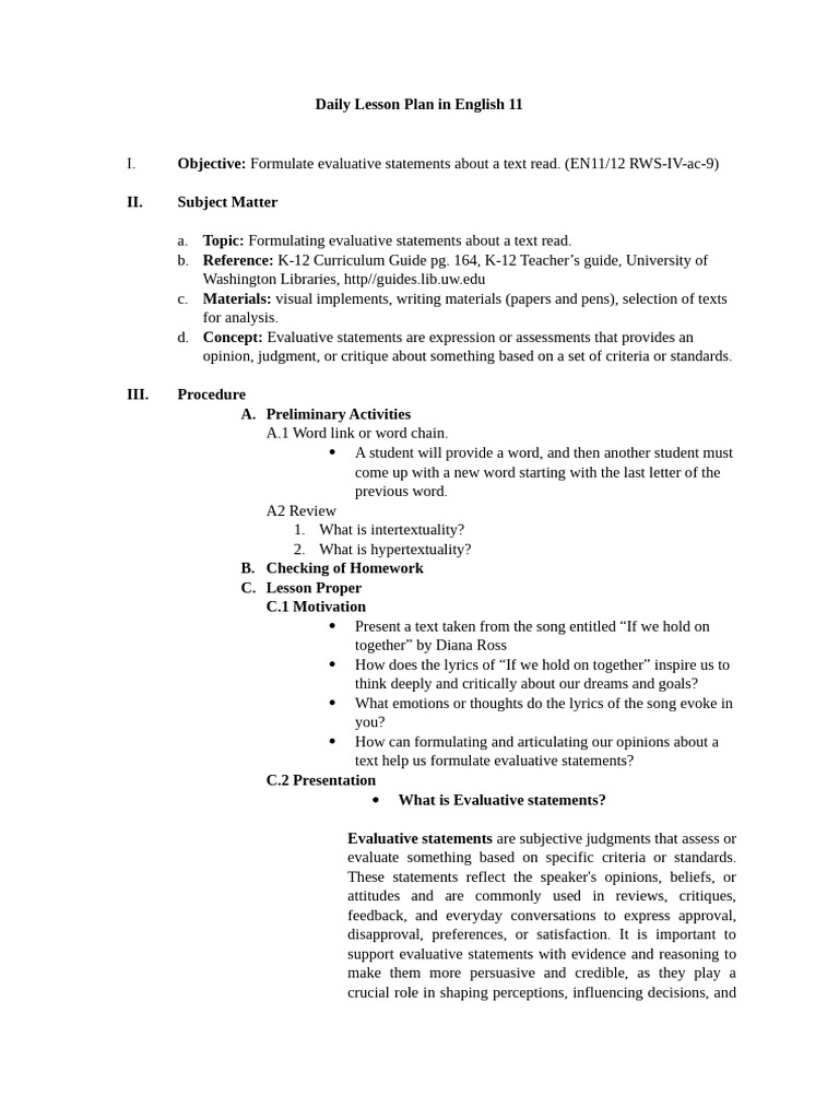 LP ENGLISH 11 | PDF | Critical Thinking | Thought