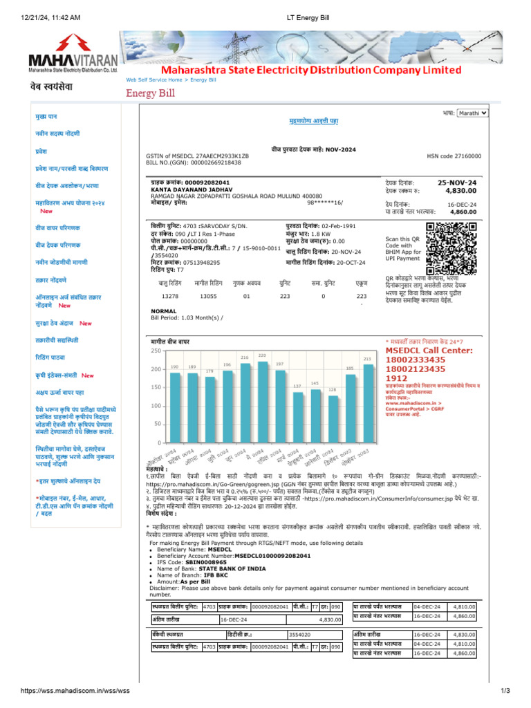 LT Energy Bill | PDF