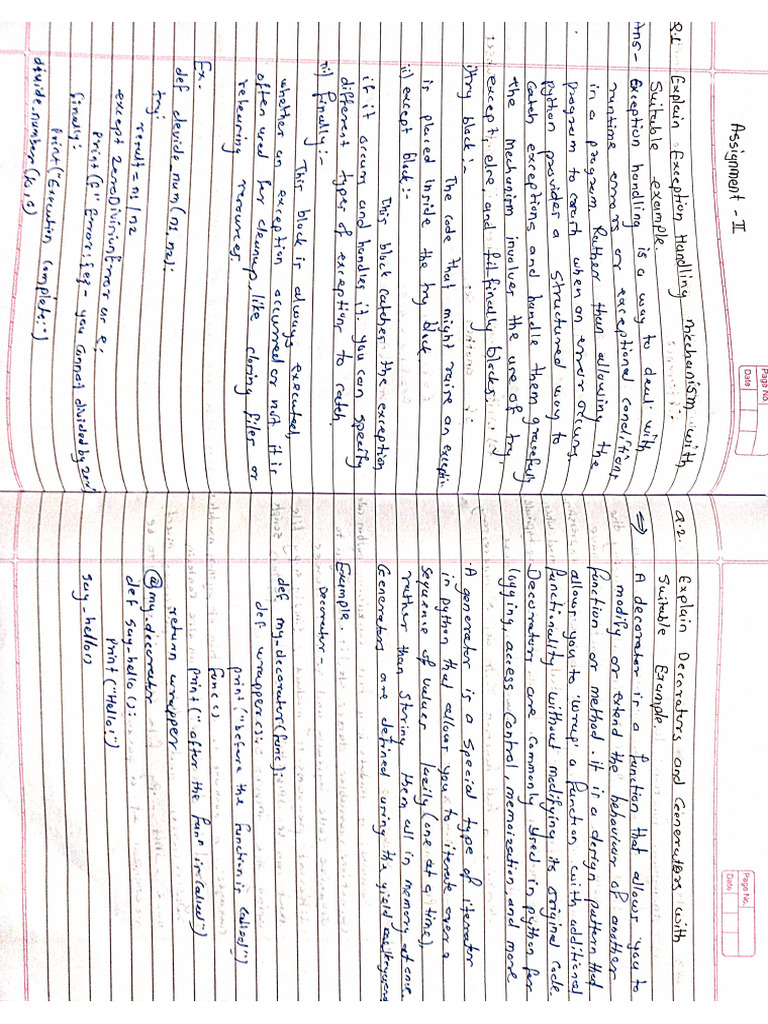 Python Assignment 2,3 | PDF